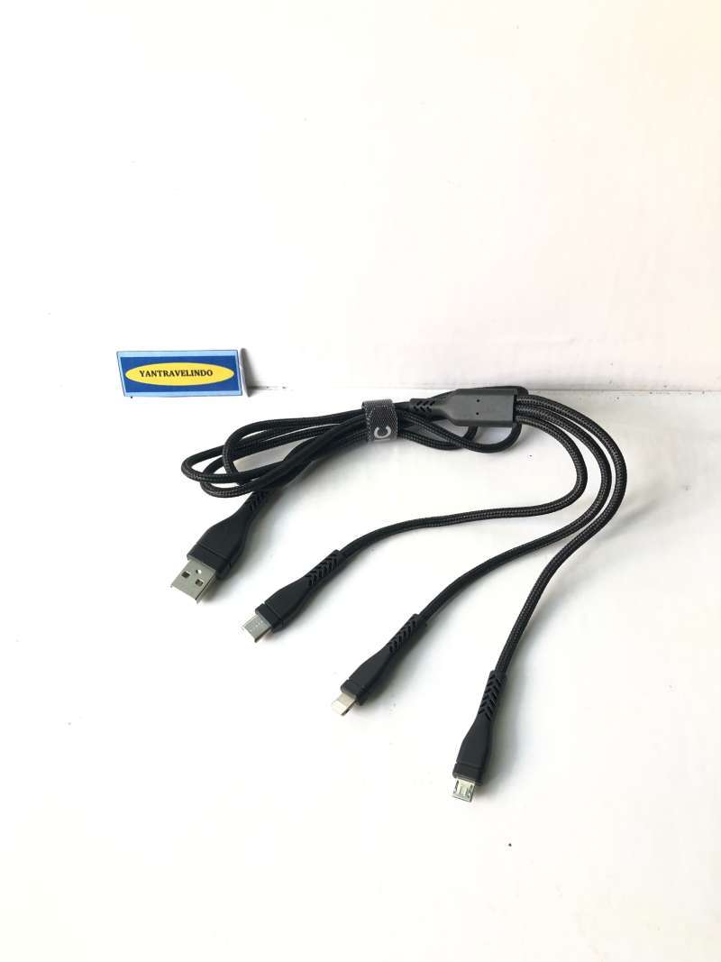 Jual KABEL CABLE SERBAGUNA 3 IN 1 KABEL3IN1 TYPE C LIGHTNING MICRO TO ...