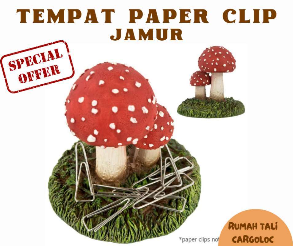 Jual Tempat Paper Clip Magnet JAMUR MUSHROOM di Seller cute cargo ...