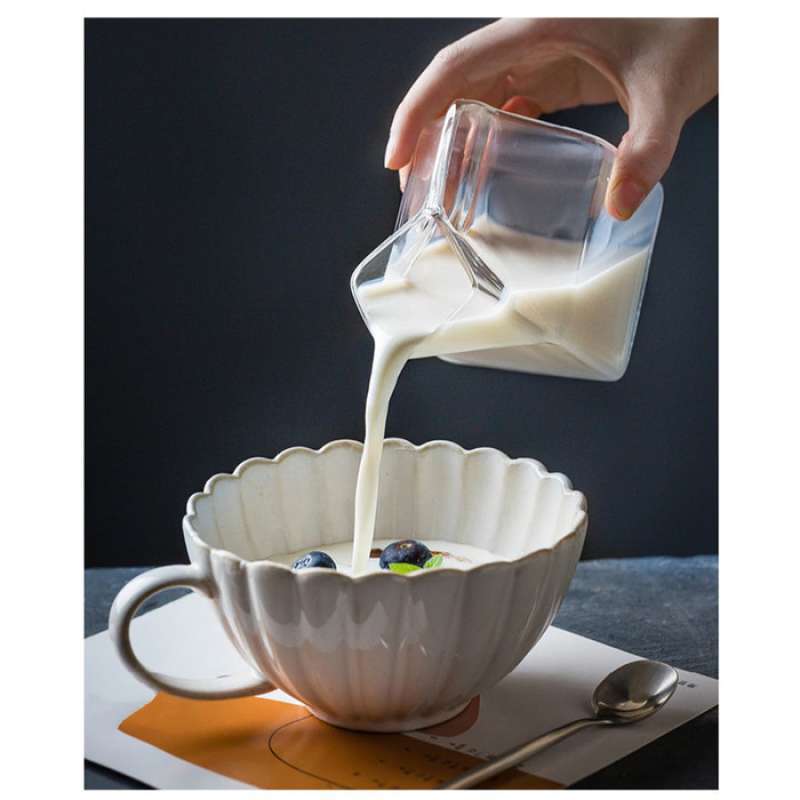 Promo Gelas Susu Kaca Unik 300ml Milk Box Glass Botol Minuman Unik 300 ...