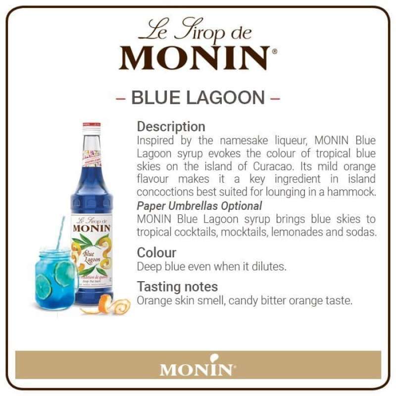 Jual Monin Blue Curacao Blue Lagoon Syrup 70 Cl [700ml]-08 Di Seller ...