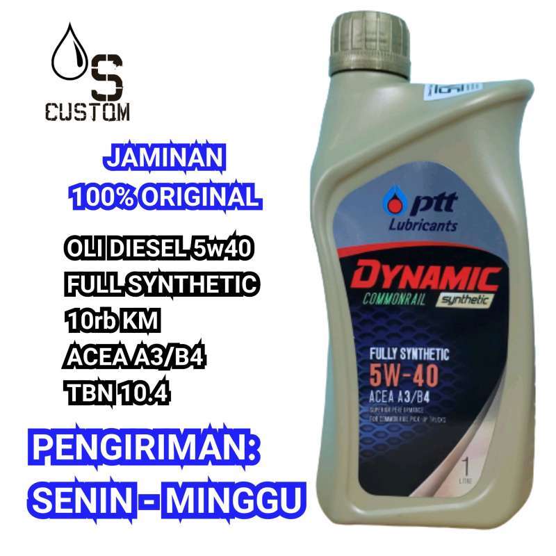 Jual PTT Dynamic Commonrail Synthetic SAE 5W-40 Oli Mesin Diesel Mobil [1 L] di Seller OS Custom ...
