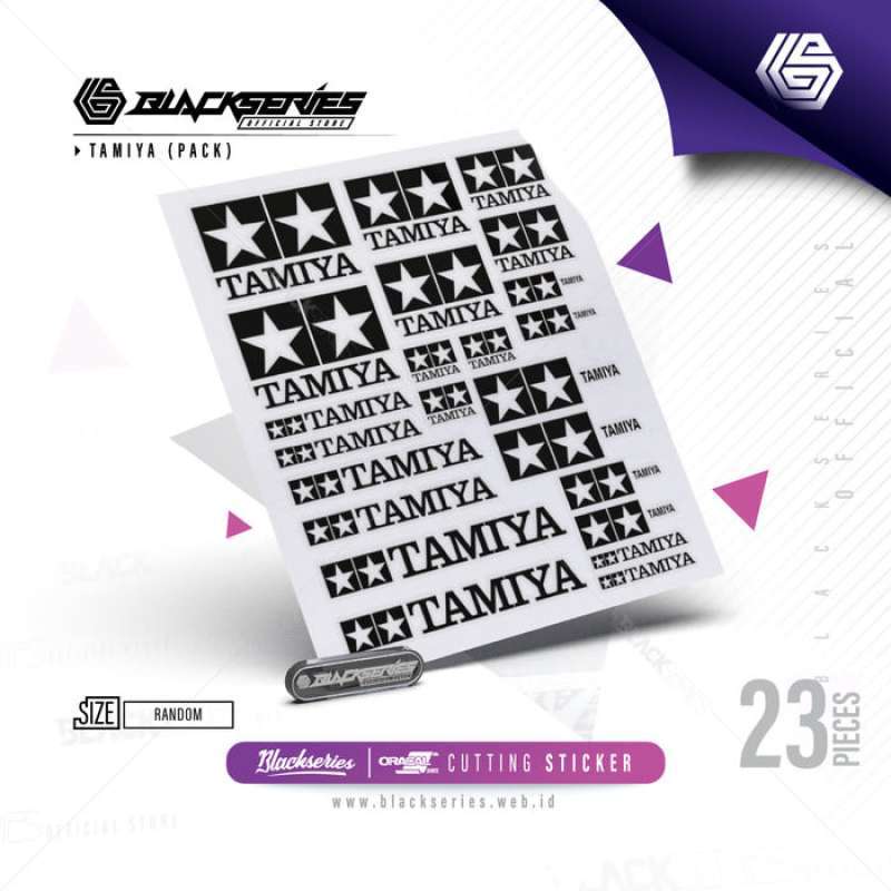 Jual Dijual Cutting Sticker Set Logo Tamiya - Hitam Murah di Seller ...