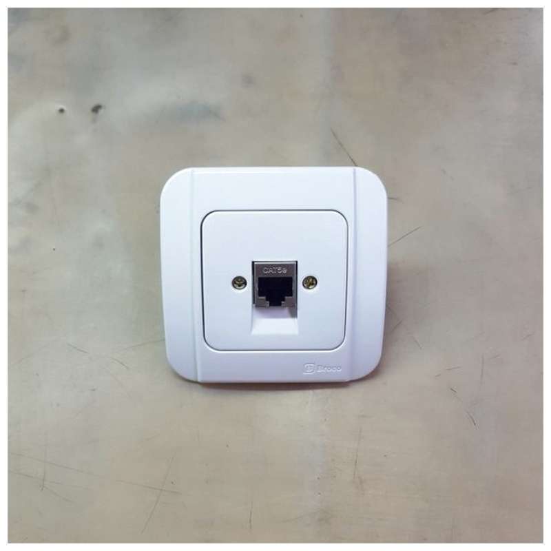 Jual Broco Stop Kontak Outlet Data Lan Rj45 Cat5E - Cat5 Inbow Galleo ...