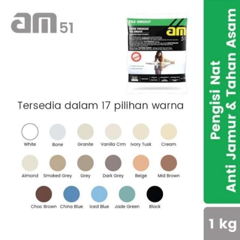 Jual Semen Nat Untuk Keramik / Granit Premium 1 Kg Am 51 Dengan ...