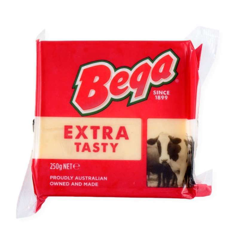 Promo BEGA Extra Tasty Cheese 250g - Keju Cheddar Kotak Diskon 20% di ...