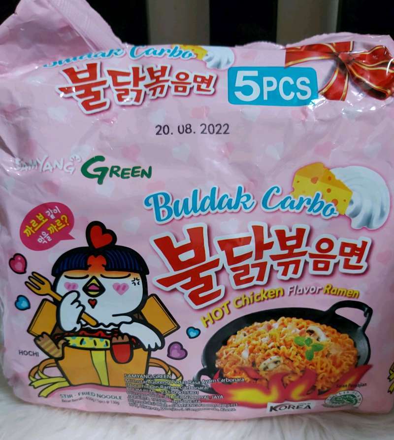 Jual Samyang Green Buldak Carbo Carbonara 130gr x 5pcs di Seller ...