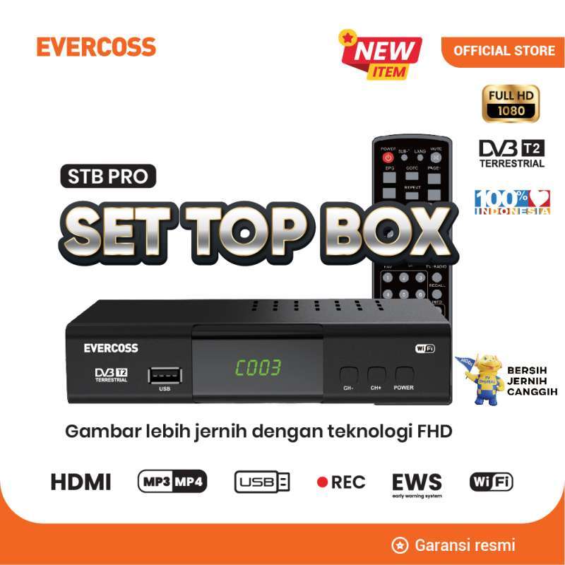 Jual Evercoss Set Top Box PRO Digital TV Receiver Full HD di Seller ...
