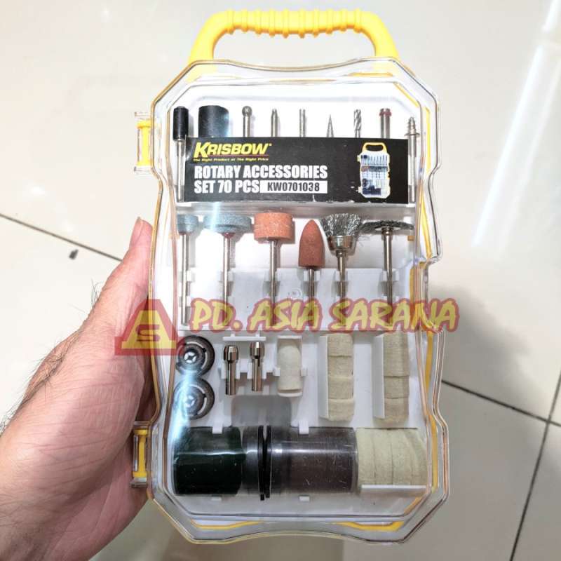 Jual Aksesoris Mata Bor Tuner 70pcs Set Krisbow / Rotary Mini Die ...