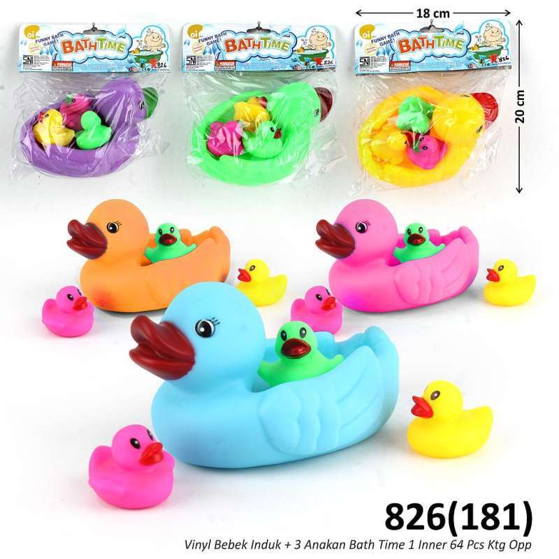 Jual Mainan Anak Vinyl Bebek Bath Time - Mainan Mandi Karet - 826 di ...