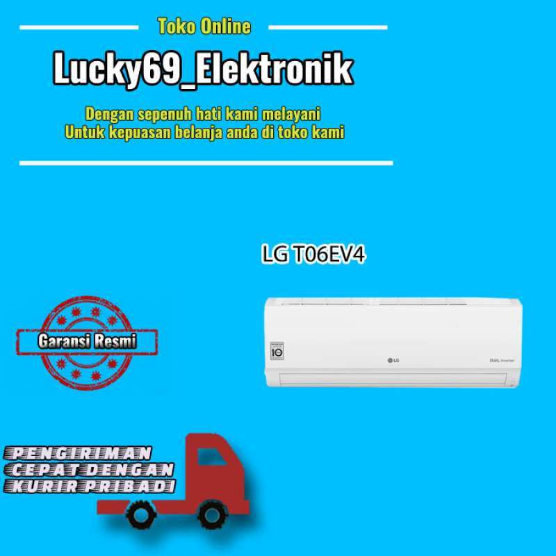 Jual AC 1/2 PK LG T06EV4 DUALCOOL WATT CONTROL-ECO AC SPLIT DUAL ...