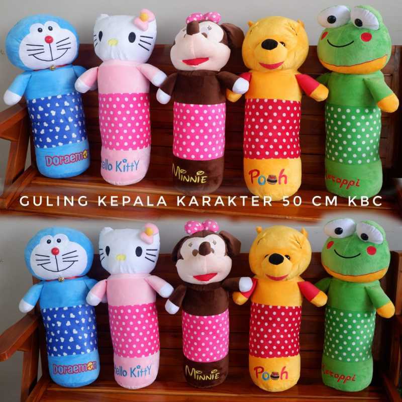 Promo KBC Toys - Boneka Guling Kepala Karakter Doraemon, Hello Kitty ...