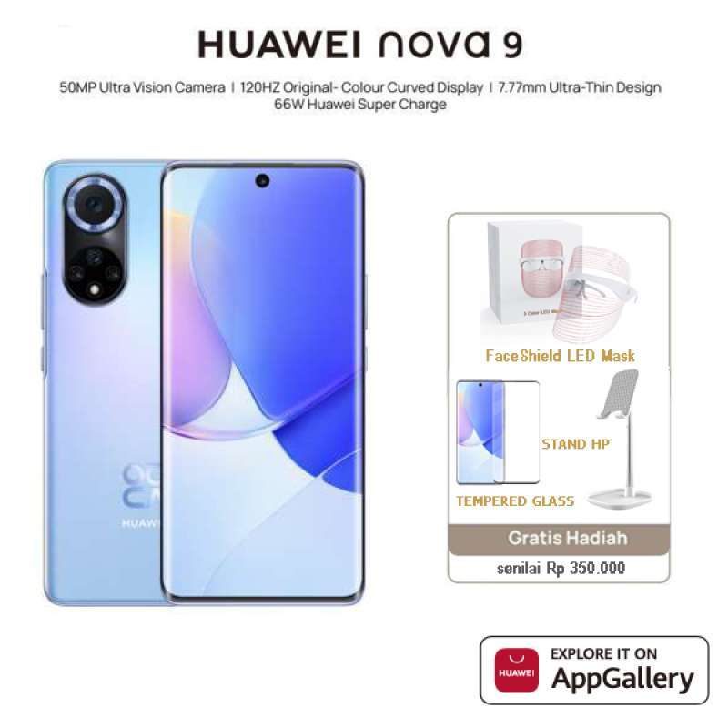 Jual Huawei Nova 9 | 50MP Ultra Vision Camera | 120Hz Original-Colour ...