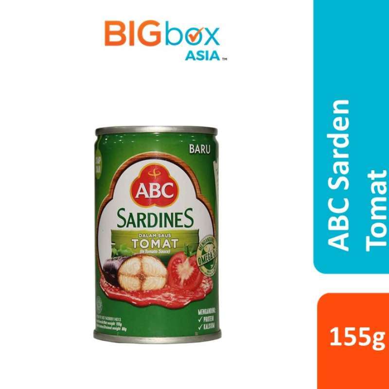 Promo ABC Kaleng rasa Sarden Tomat - 155g Diskon 15% di Seller BIGbox ...
