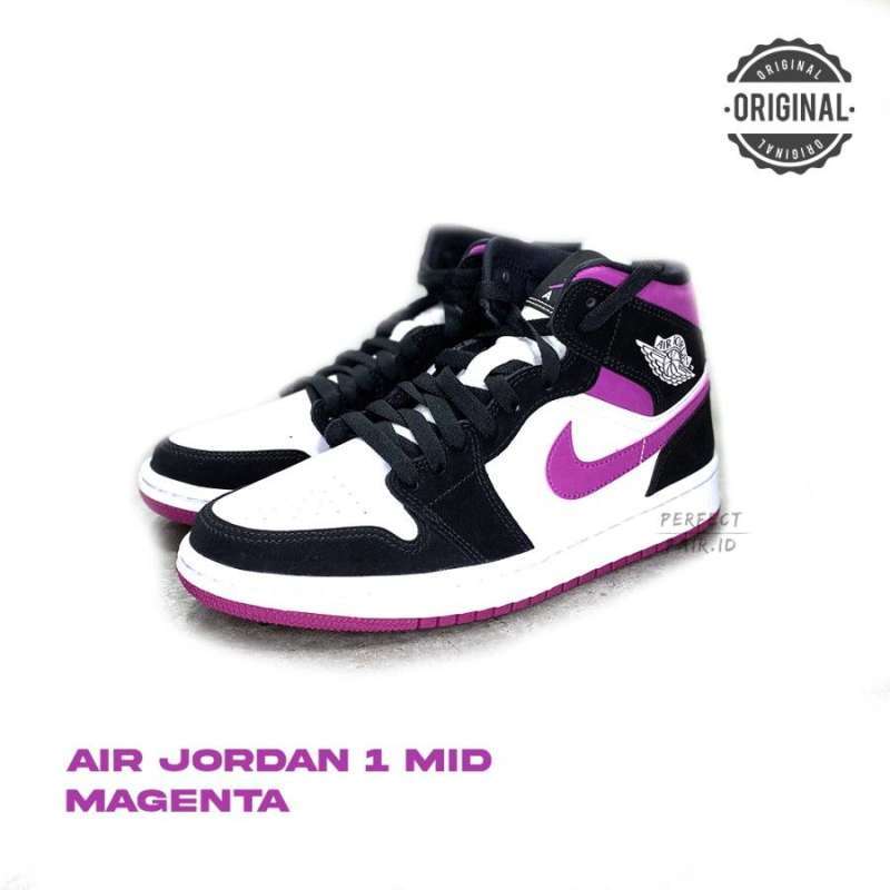 Jual Nike Air Jordan 1 Mid Magenta 100% Original BNIB - 7 Magenta di ...