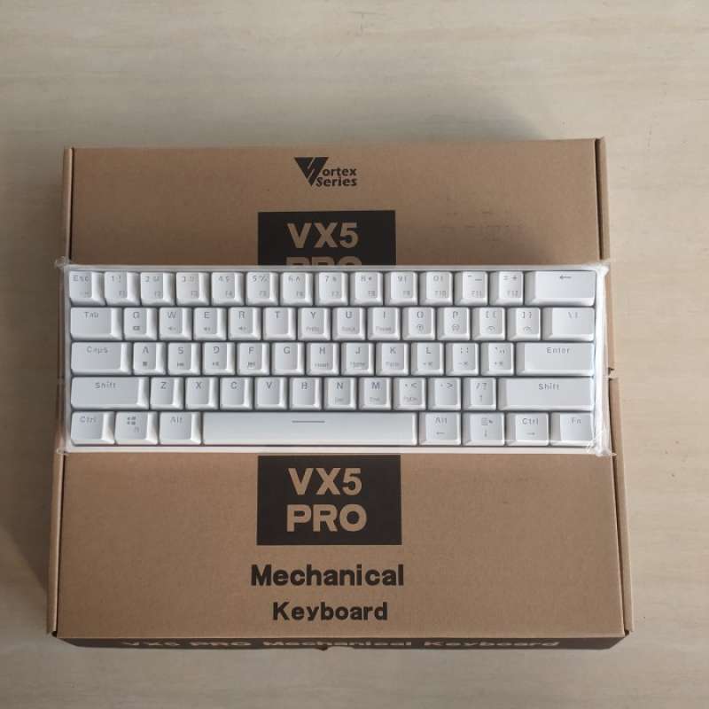 Jual VortexSeries VX5 PRO 60% Mechanical Keyboard - Putih Outemu Brown ...