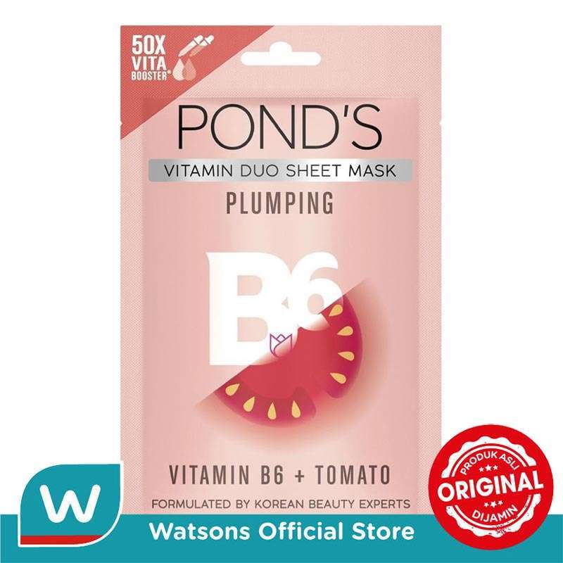 Jual Ponds Sheet Mask - Vitamin B6 + Tomato di Seller WATSONS Official ...