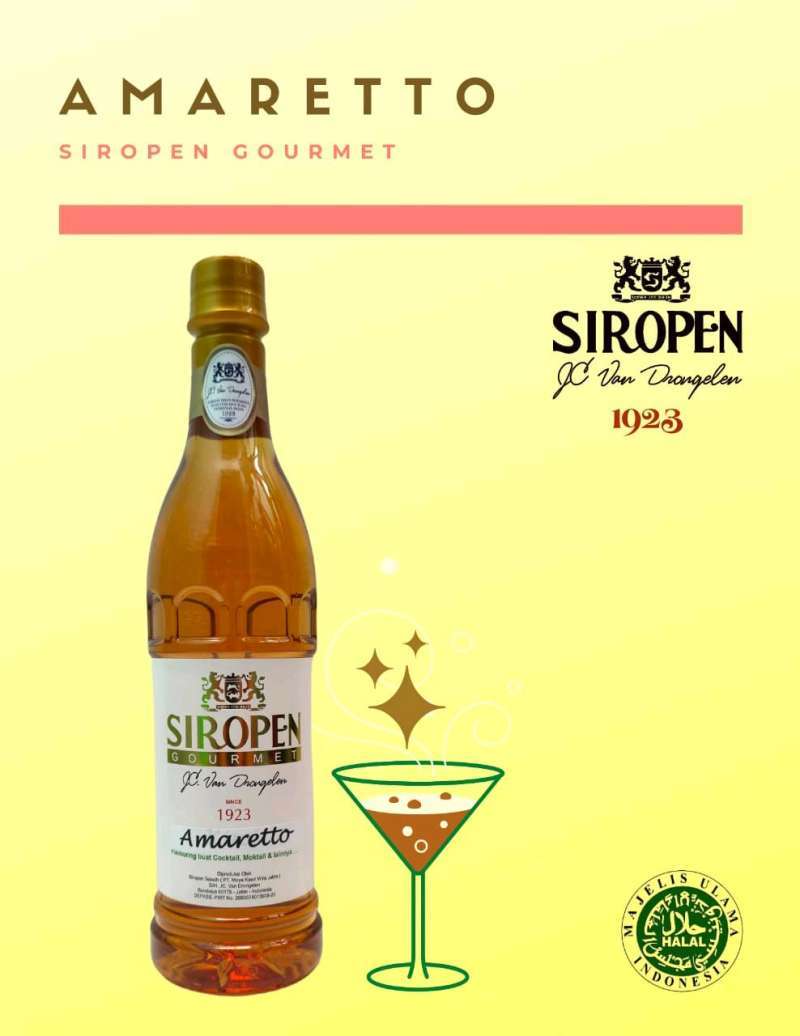 Jual Amaretto Syrup sirup siropen Gourmet Flavouring Syrup for Coffee ...