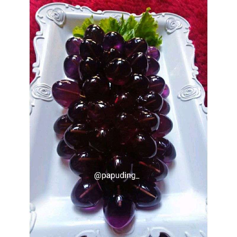 Jual puding karakter buah anggur snack box untuk acara pengajian arisan ...