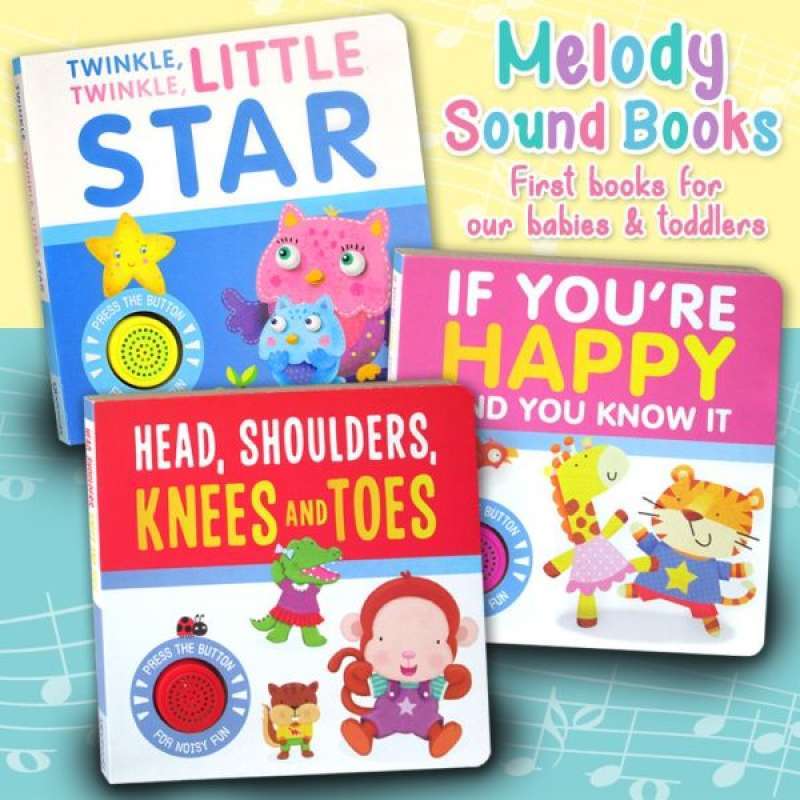 Jual Melody Sound Board Books (new! Bigger Size) Wheels On The Bus / If ...