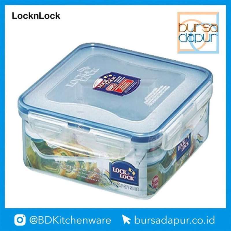 Jual Kotak Makan Lock & Lock Square Container 870 ml (HPL823C) Sekat 4 ...