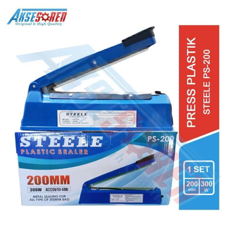 Jual Mesin Alat Press Plastik Steele [ps-200/300 W] / Perekat Plastik ...