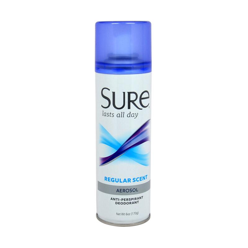 Jual AEROSOL Sure Regular Scent Anti-Perspirant & Deodorant Pria [170 g ...