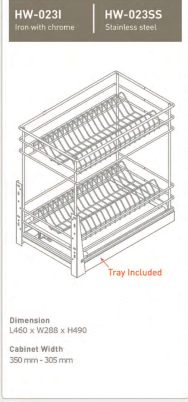 Jual RAK PIRING BAWAH STAINLESS CHROME TACO di Seller KYARA STORE ...