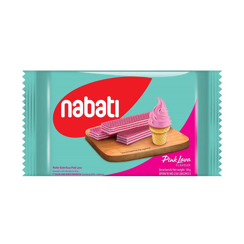 Jual Nabati Pink Lava Wafer [50 g] di Seller Bliblimart Snack Store ...