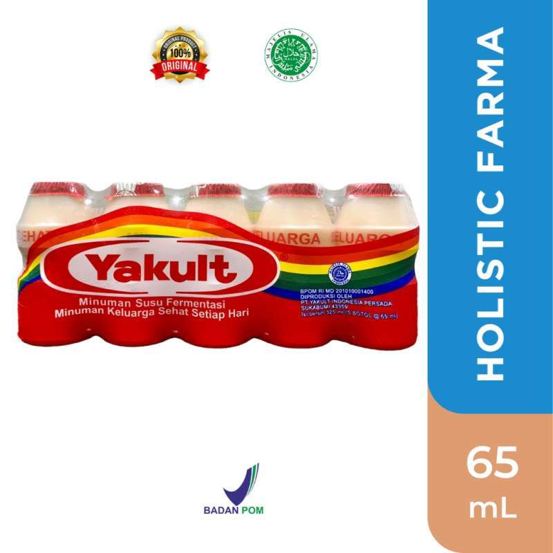 Jual Yakult Minuman Sehat Isi 5 Botol @65 mL di Seller Apotek holistic ...