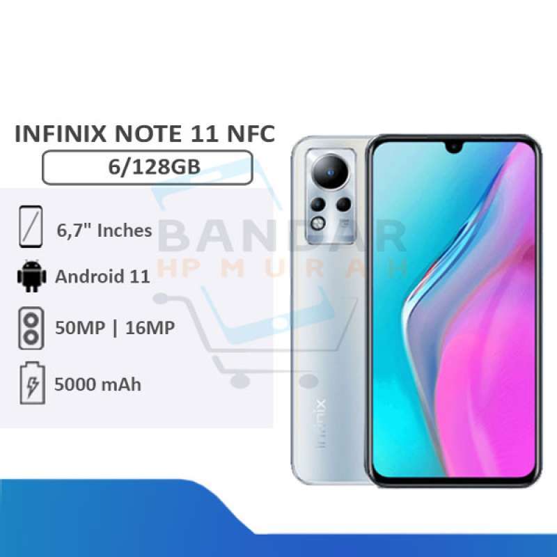 Jual INFINIX NOTE 11 NFC 6GB 128GB - Black di Seller bandarhpmurah ...