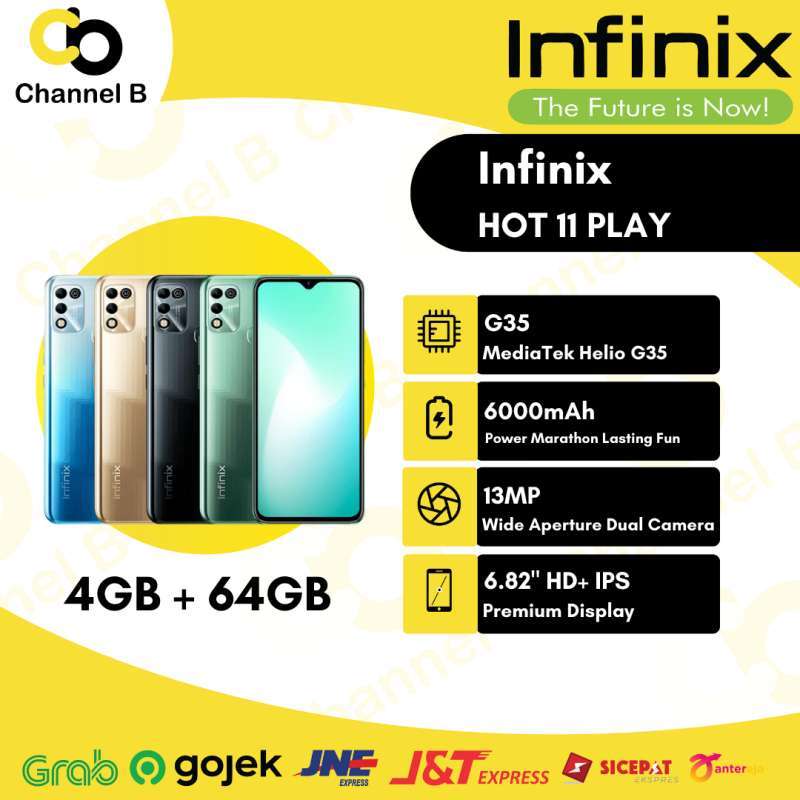 Jual Infinix Hot 11 Play X688B Smartphone - 4GB / 64GB - Garansi Resmi ...