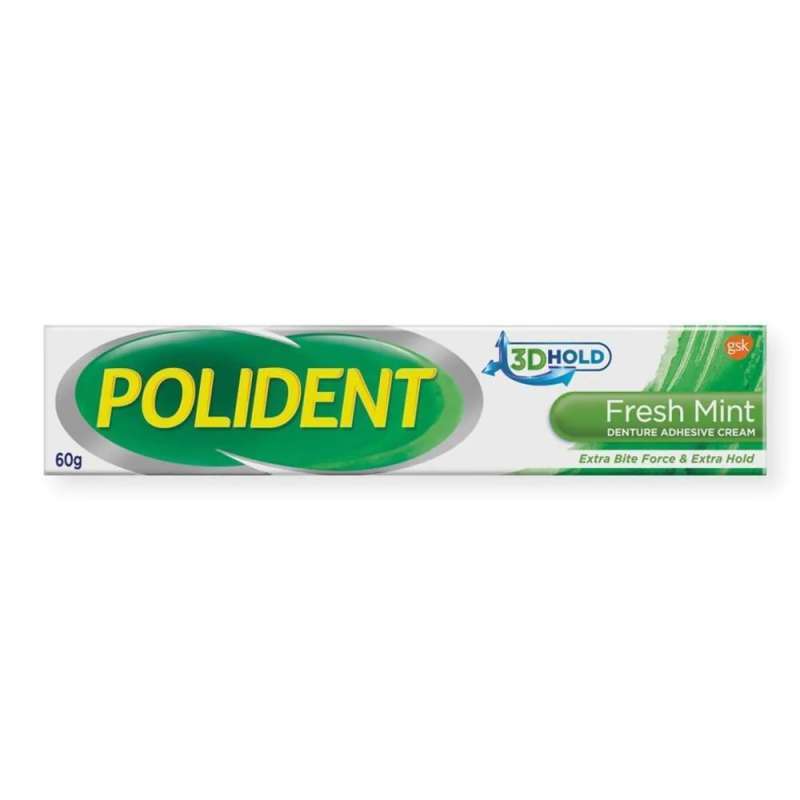 Jual Polident Adhesive Full & Partial False Teeth Fixative Mint 60g di ...