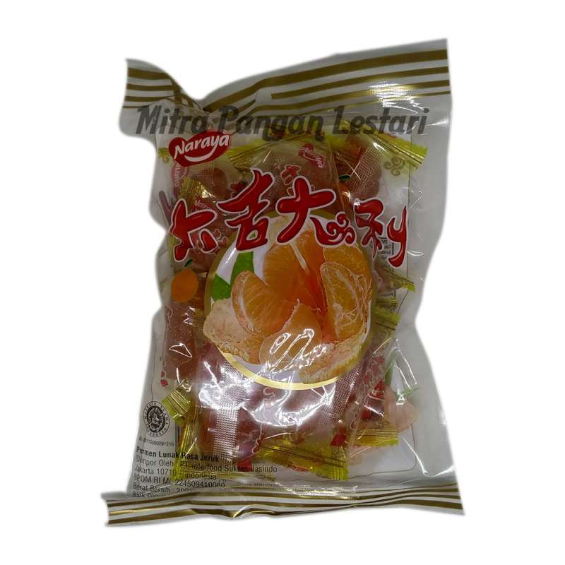 Jual Permen Jelly Rasa Jeruk Naraya 200 G / Jelly Hong Mao Di Seller ...