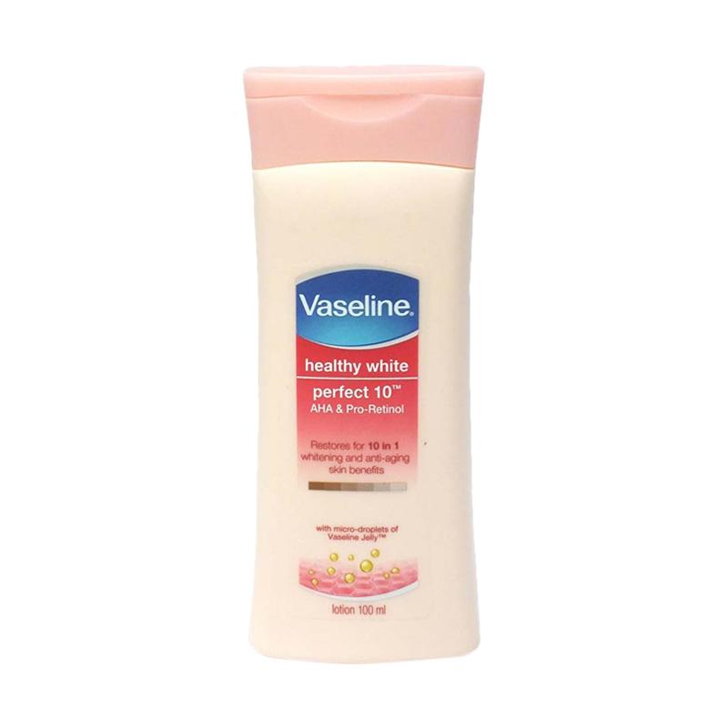 Jual Vaseline Healthy White Perfect 10 Body Lotion [100 Ml/ Kemasan ...
