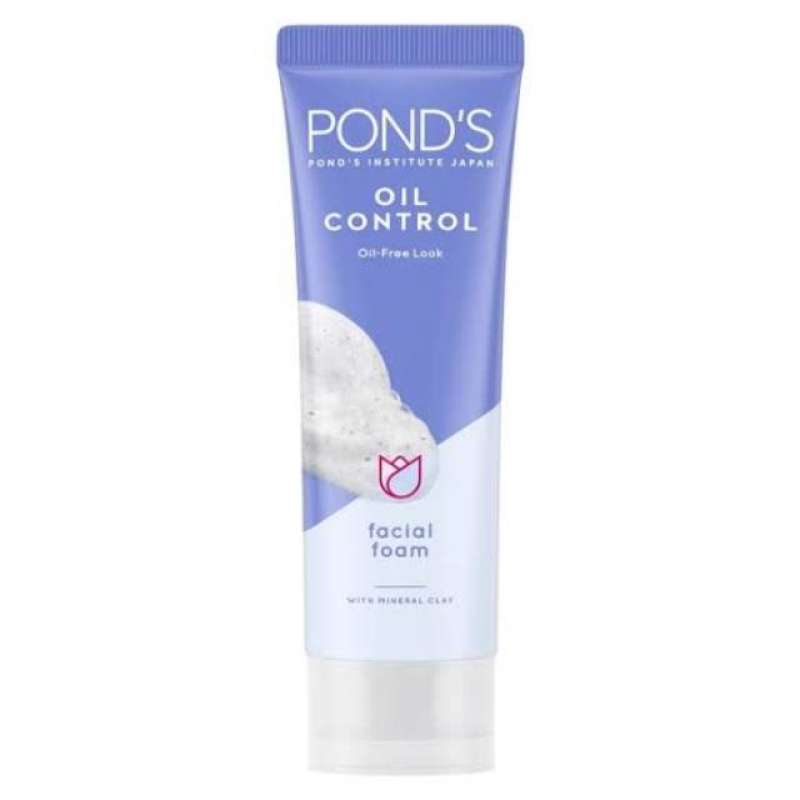Jual Pembersih Kulit Wajah Ponds Oil Control Oil-Free Look Facial Foam ...