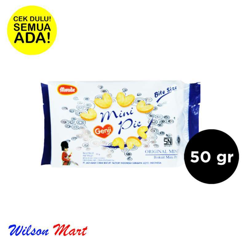 Jual MONDE GENJI MINI PIE ORIGINAL BITE SIZE 50 GRAM di Seller Wilson ...