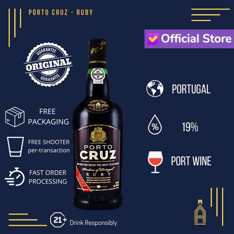 Promo Original Asli Porto Cruz Ruby Port Wine Sweet Red Manis Portugal ...