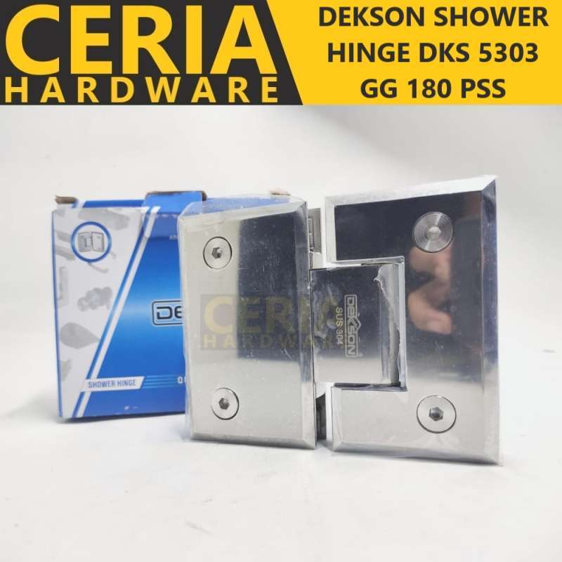Jual Dekson Engsel Kaca Dekkson Shower Hinge 5303 Glass To Glass 180 ...