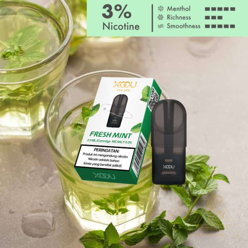 Jual [HTID] [Relx Compatible] XOOU Mint Flavour Cartridge per one Pods ...