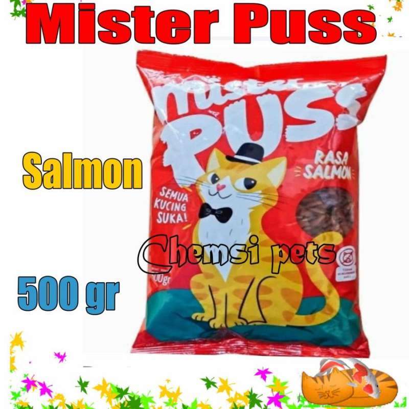 Promo Mister Puss 500 Gr Rasa Salmon Makanan Kucing Cat Food No Bolt ...