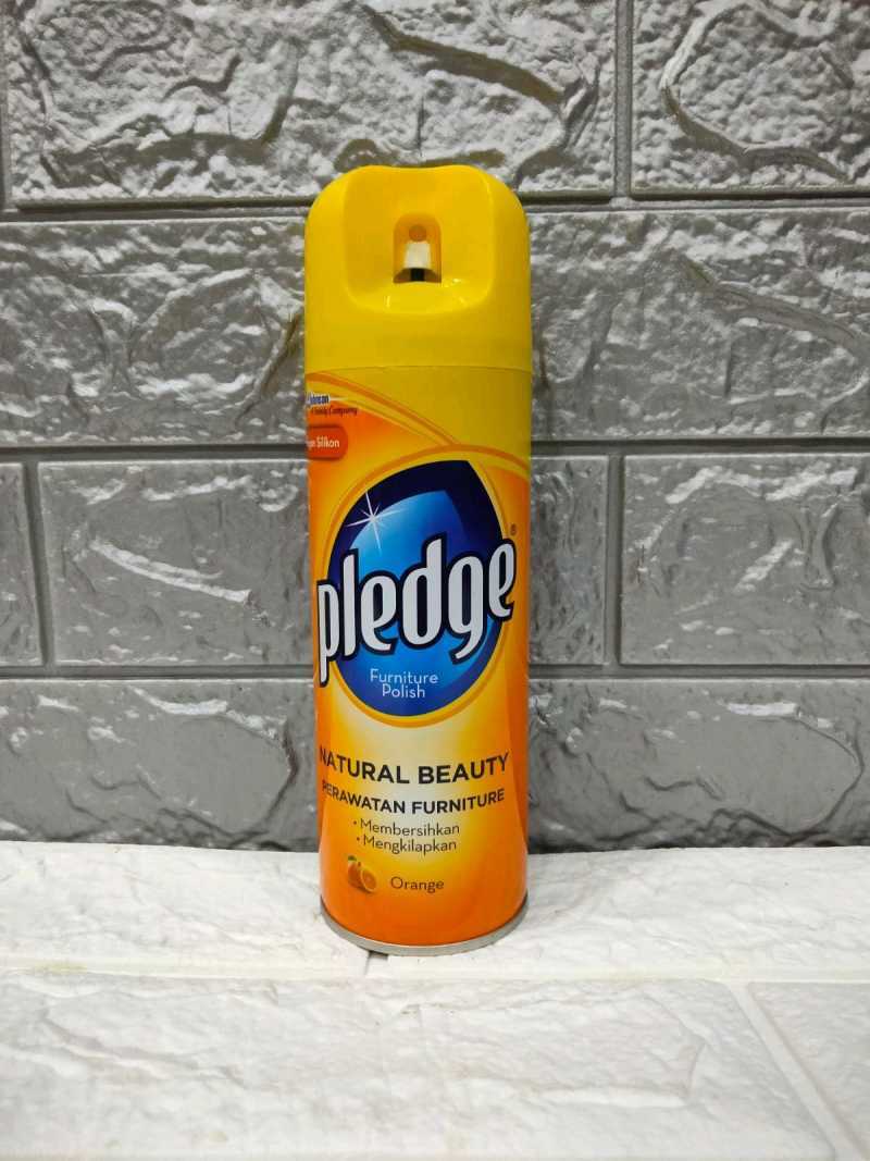 Jual pledge furniture polish natural beauty orange aerosol 350gr di ...