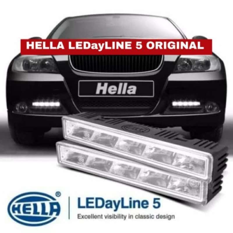 Jual SPECIAL LAMPU DRL LED HELLA LEDAYLINE 5 TITIK WATERPROOF ORIGINAL ...