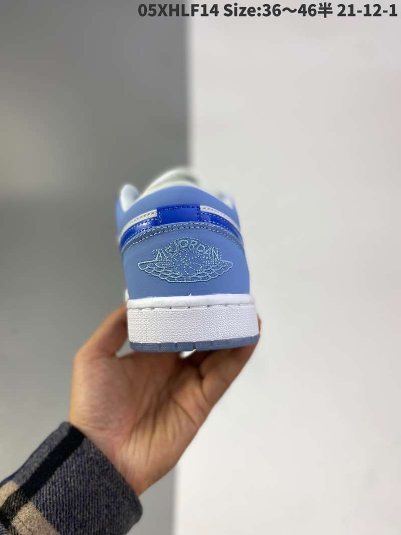 Jual Nike Air Jordan 1 Low Quot Mighty Swooshers Quot Low Top Haze Blue ...