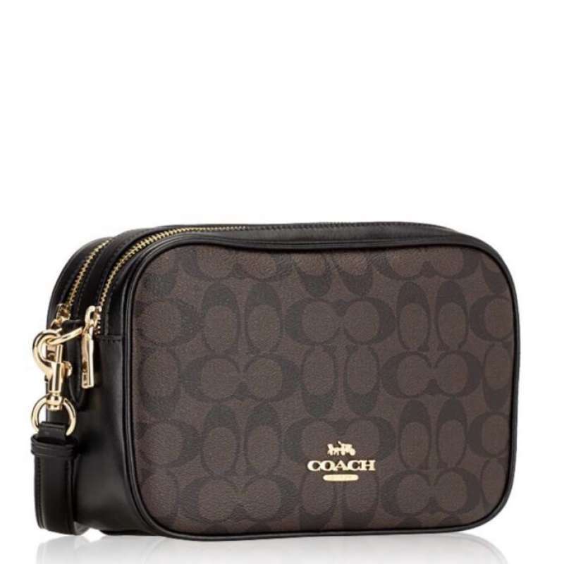 Jual Coach Jes Crossbody Camera Bag In Signature Dark Brown Di Seller ...