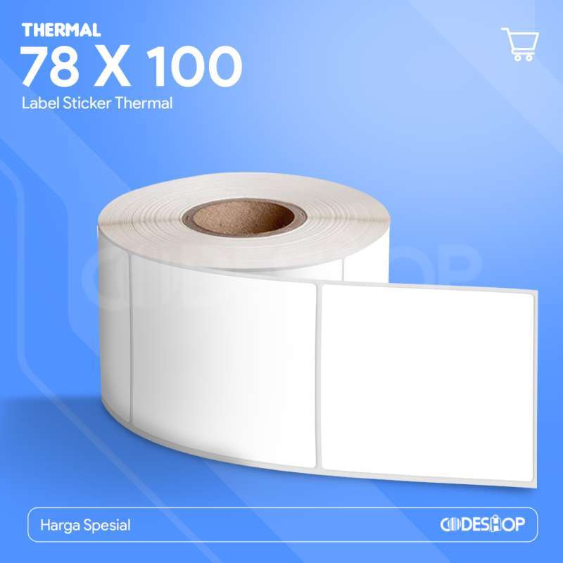 Promo Sticker Label Thermal Original Ukuran 78x100 Isi 300 Pcs 1 Line ...