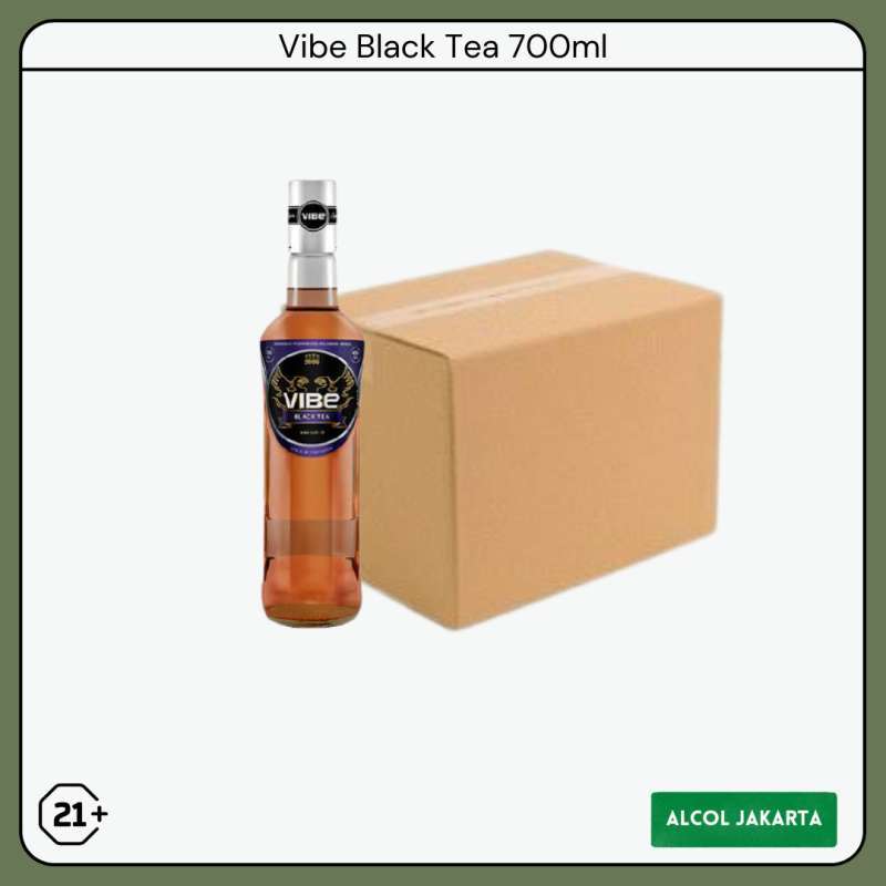Jual Vibe Black Tea 700ml x 12 Botol Khusus OJOL di Seller Alcol ...