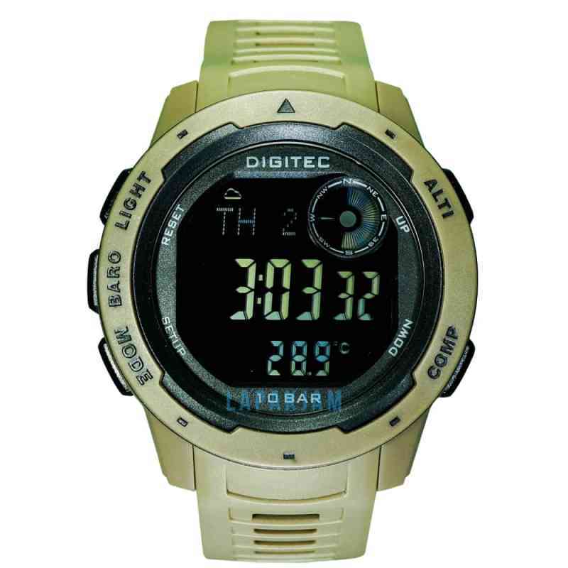 Jual Jam Tangan Digital Pria Olahraga Coklat Digitec DS-8100T Hari ...