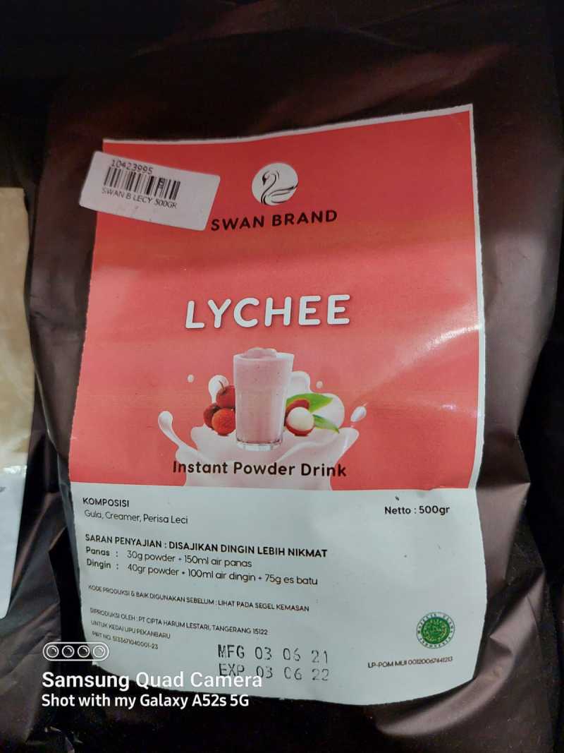 Promo Swan Brand Lyche / Leci Halal 500gr Instant Powder Drink Minuman ...