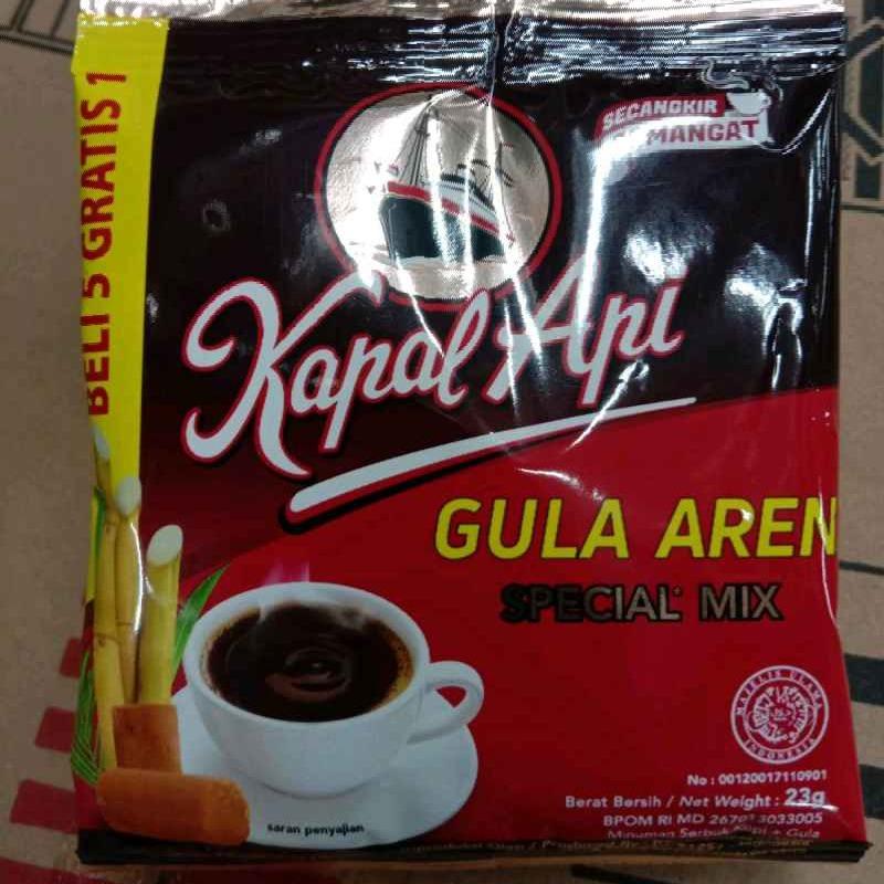 Jual Kapal Api Kopi Gula Aren [23 gr x 12 renceng x 12 sachet] Bonus ...