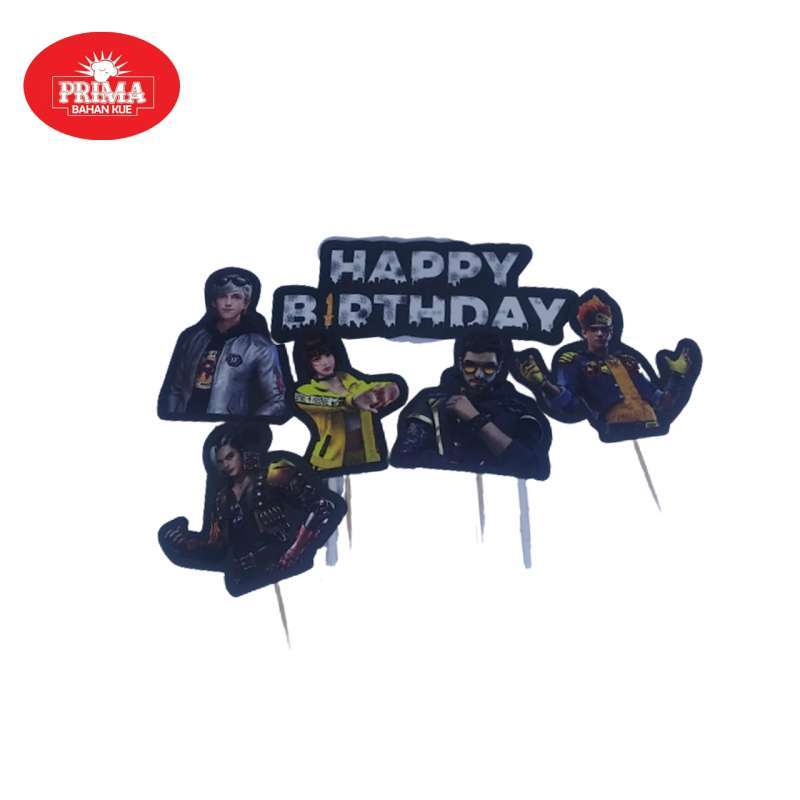 Jual Topper Happy Birthday Isi 6 free fire di Seller TobakuPrimaPorong ...